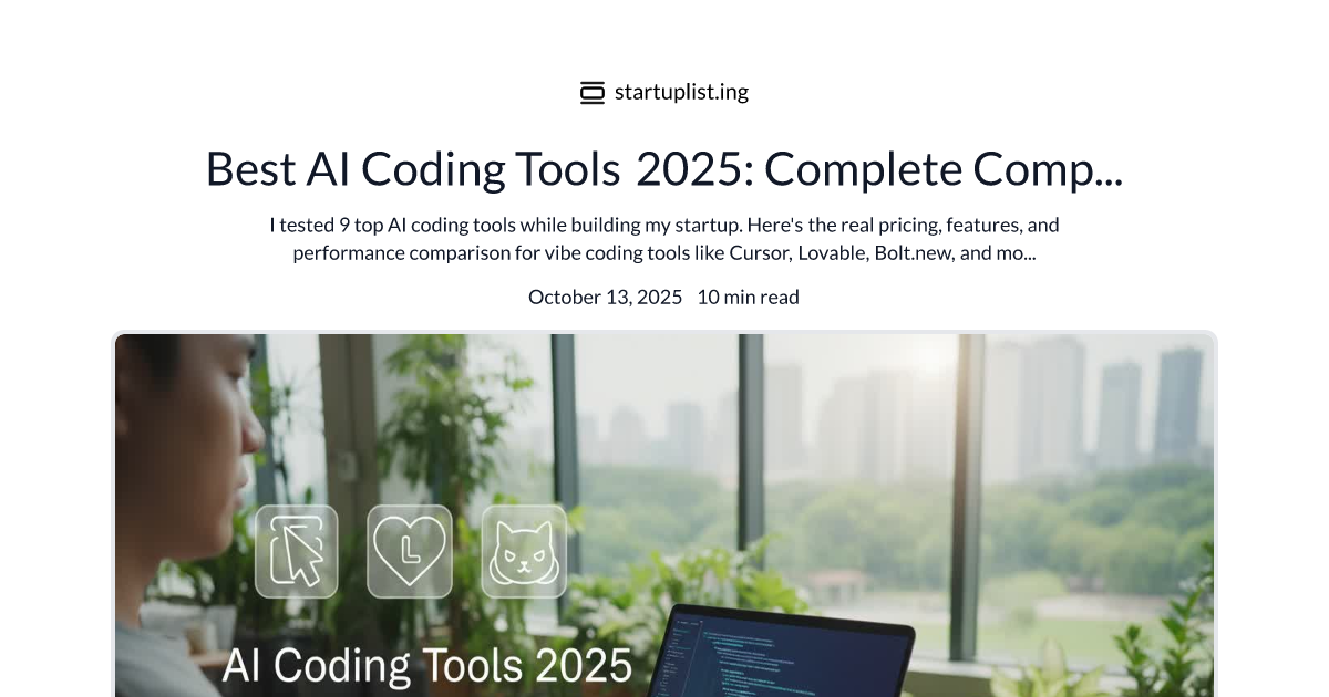 Best AI Coding Tools 2025: Complete Comparison & Pricing Guide (Cursor vs Lovable vs GitHub ...